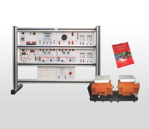 Dc Motor Coupled 1 Ph. Synchronous Motor Trainer (Model : XPO-EMT/DC+1 ...